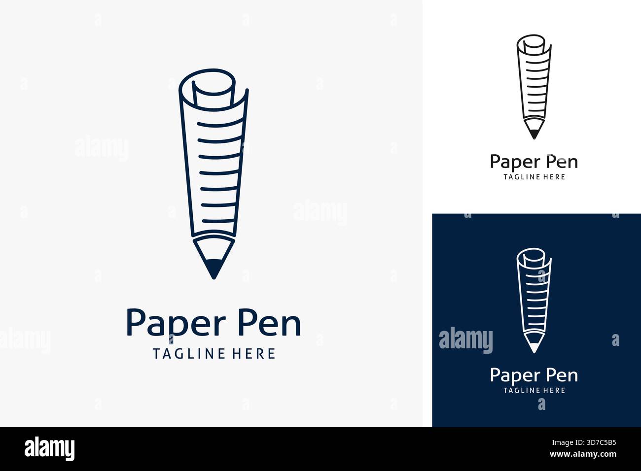 Notebook pen logo icon Stock Vector Images - Alamy