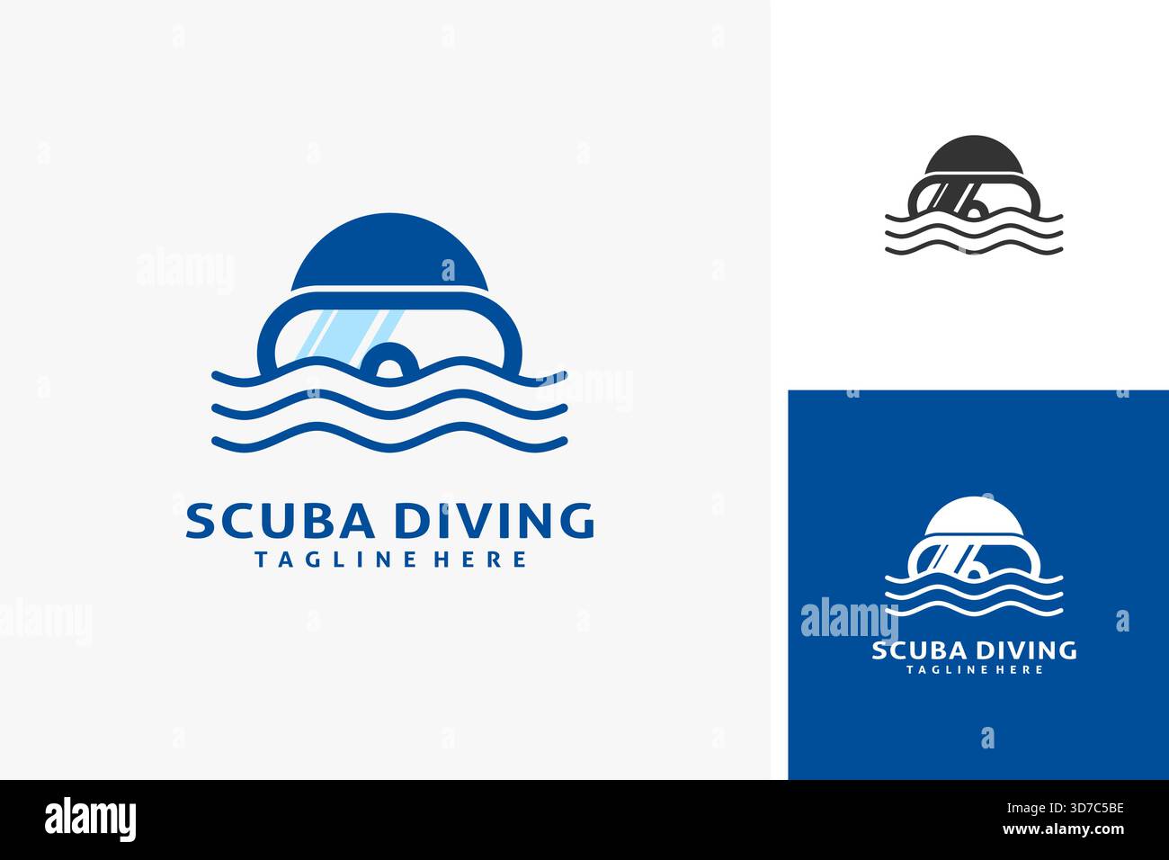 Scuba diving logo design Stock Vector Image & Art - Alamy