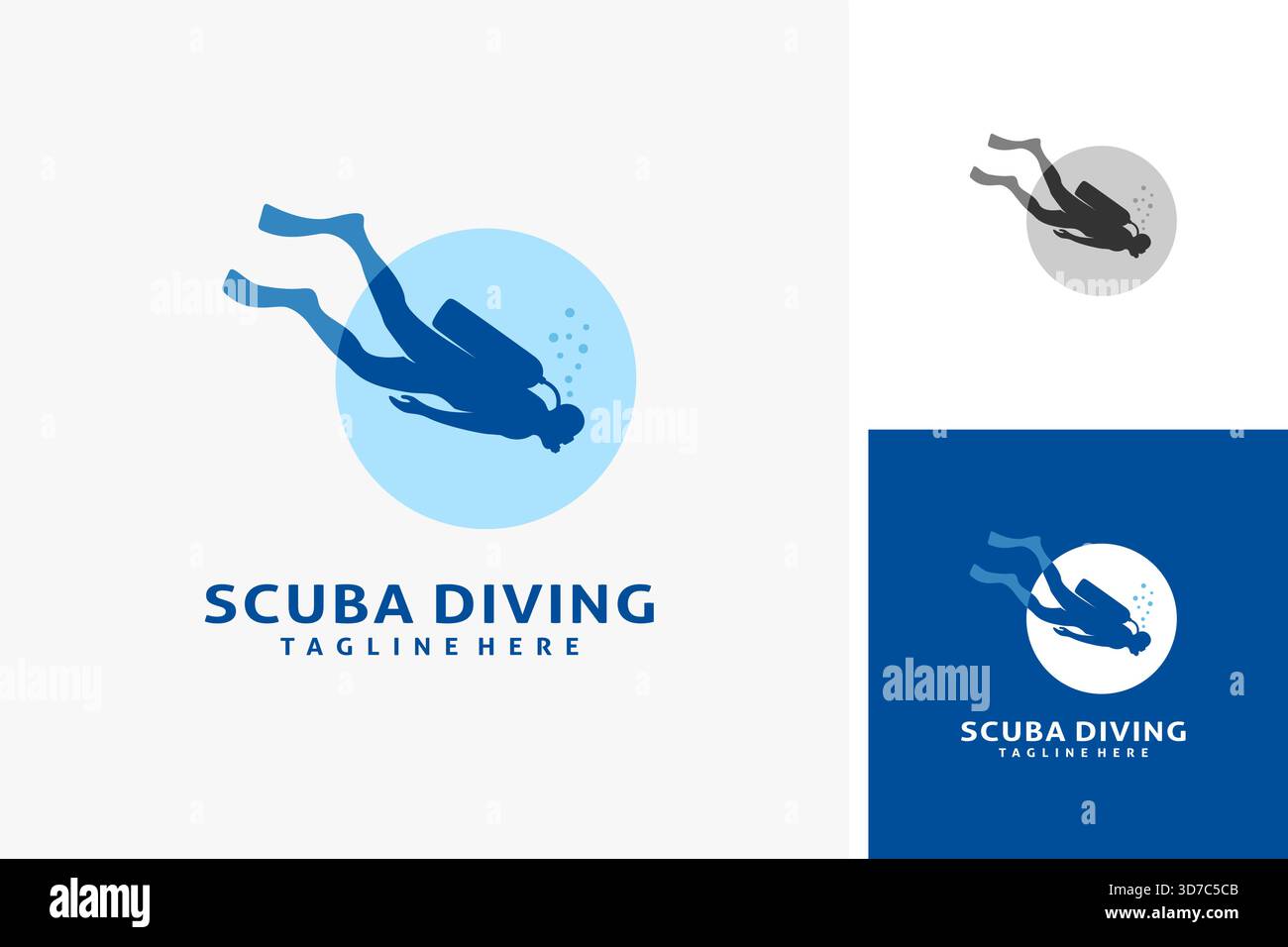 Scuba diving logo design Stock Vector Image & Art - Alamy