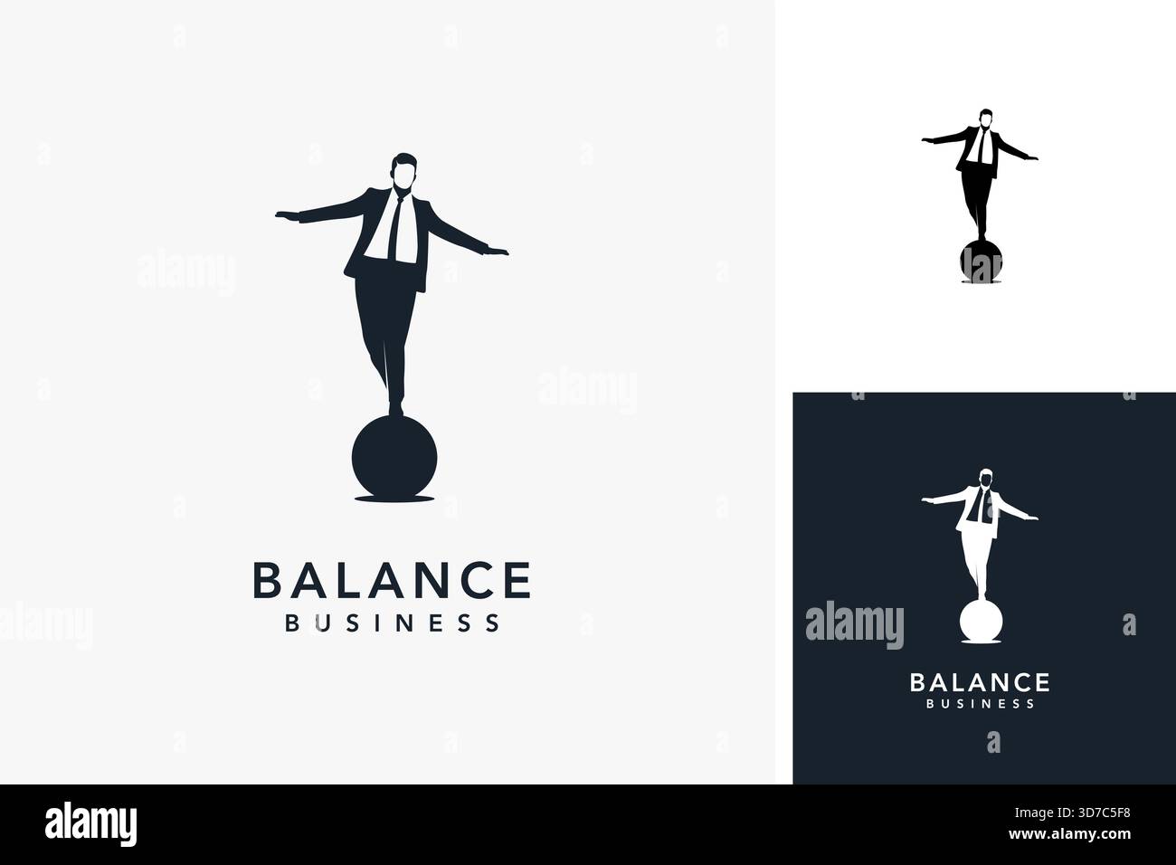 Balanced business logo design Stock Vector Image & Art - Alamy