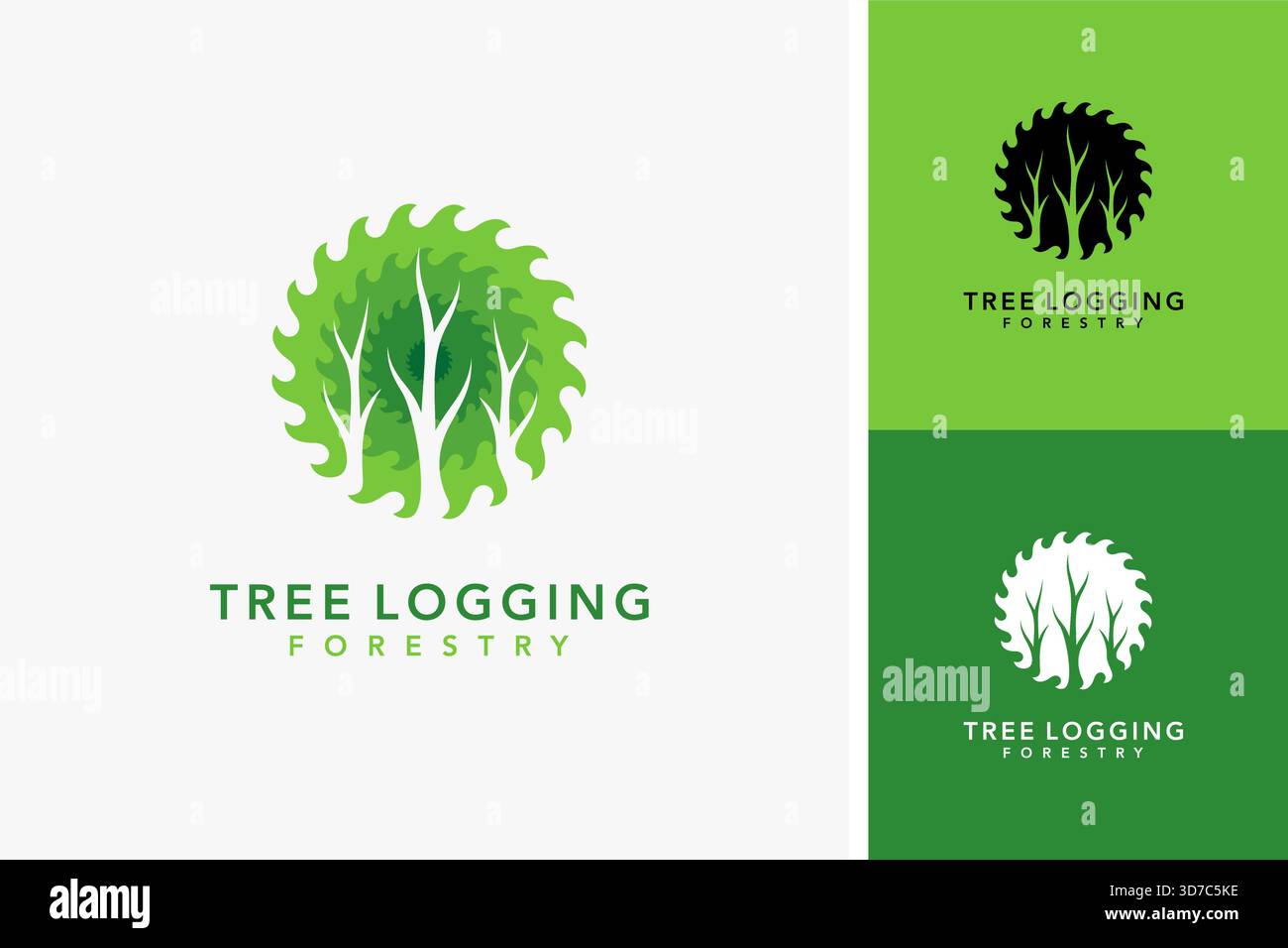 Cut tree in circle Stock Vector Images - Alamy