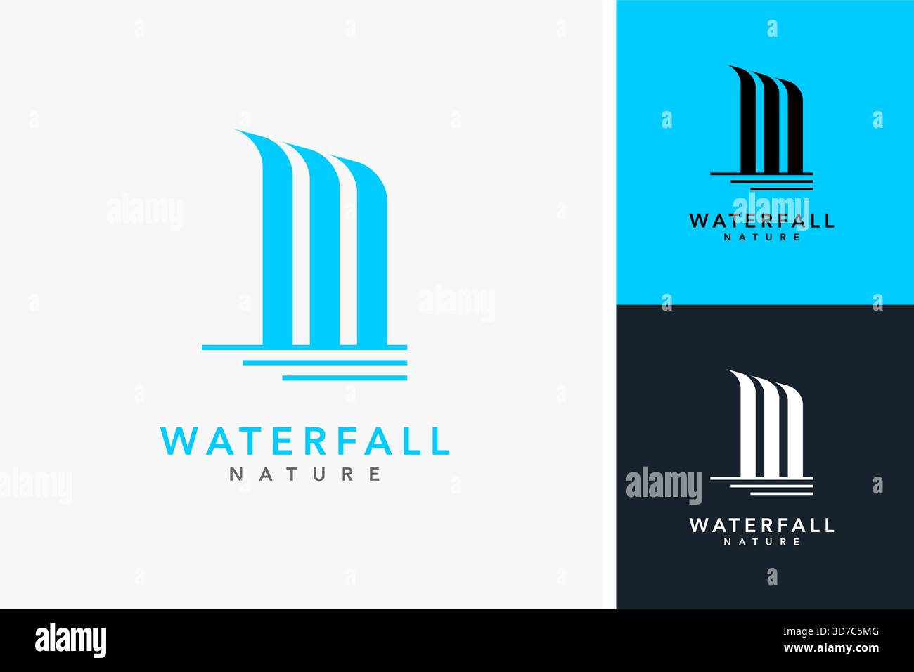 Beautiful water in jungle Stock Vector Images - Alamy