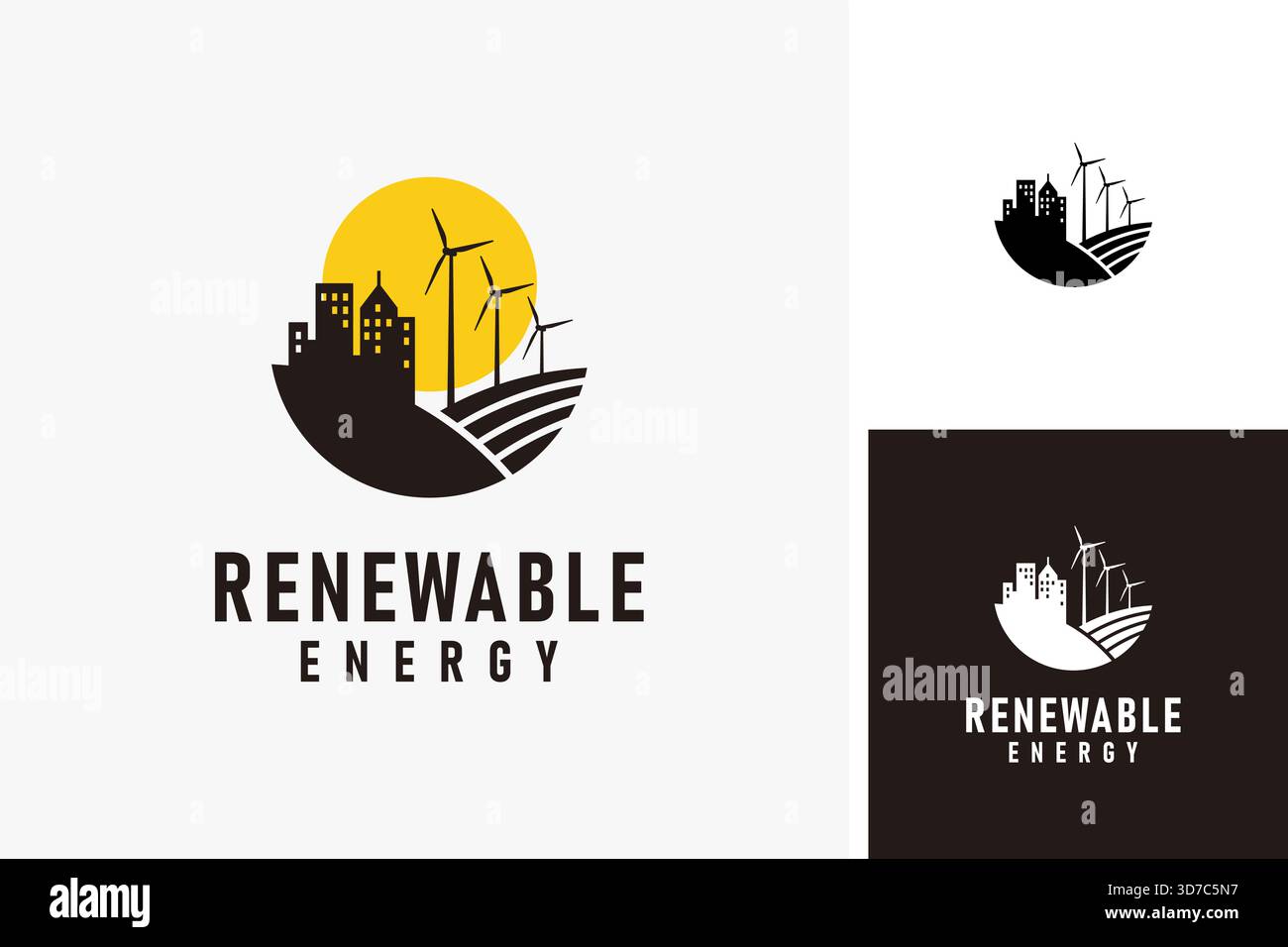 Smart city green energy Stock Vector Images - Alamy