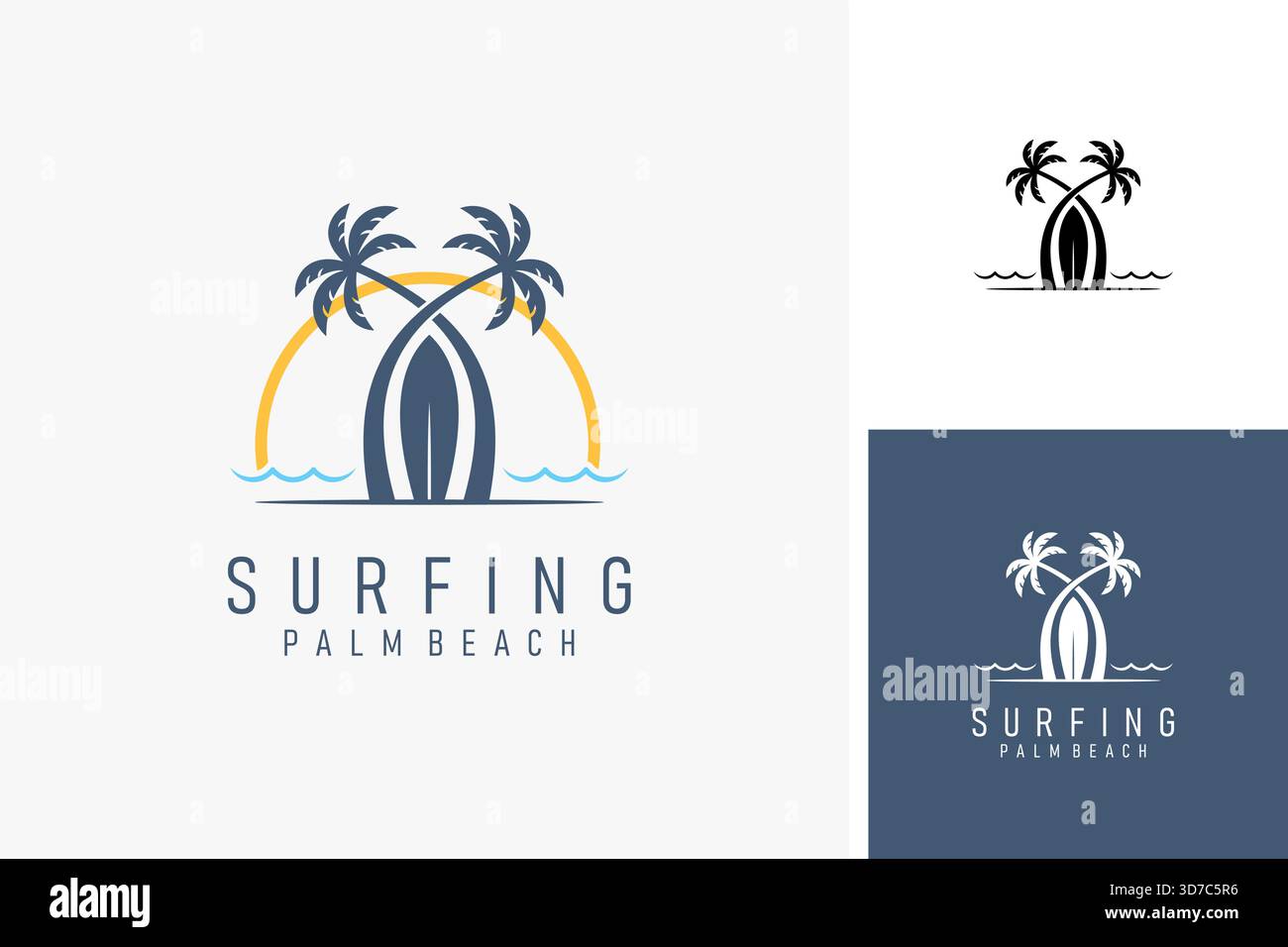 Surfing vacation tropical summer Stock Vector Images - Alamy