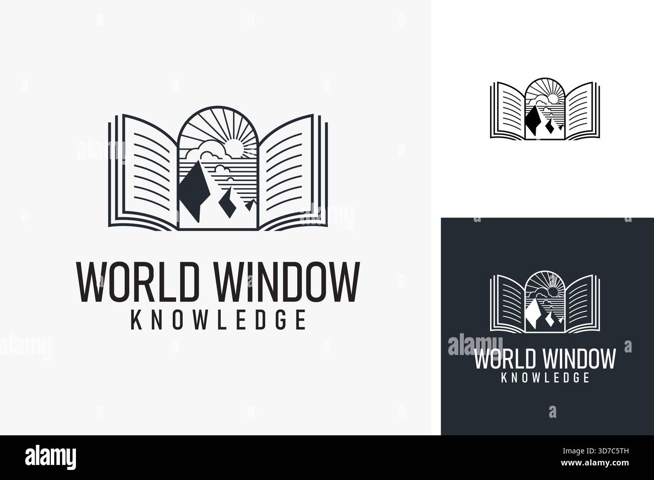 Logo design of books are windows to the world Stock Vector Image & Art ...