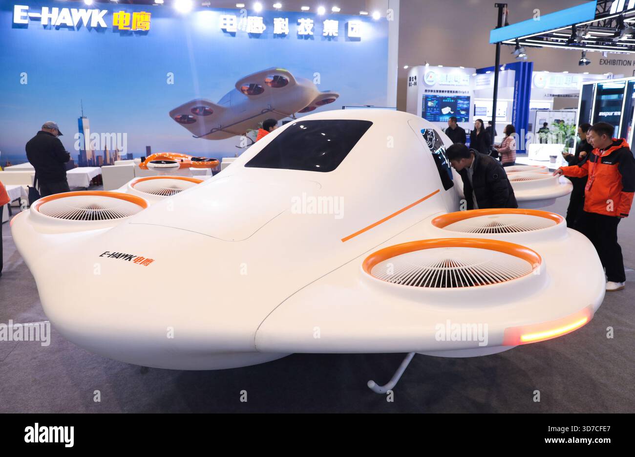 The E-Hawk, a Chinese electric vertical takeoff and landing (eVTOL ...