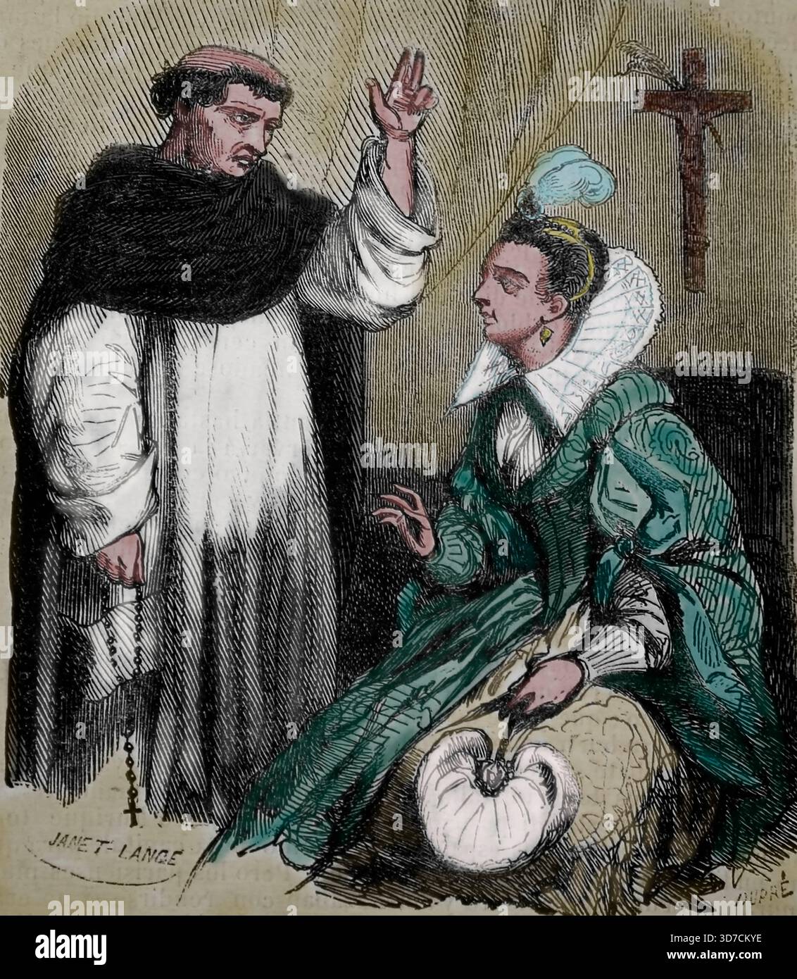 The Duchess of Montpensier Receiving Jacques Clément in Her Oratory and ...