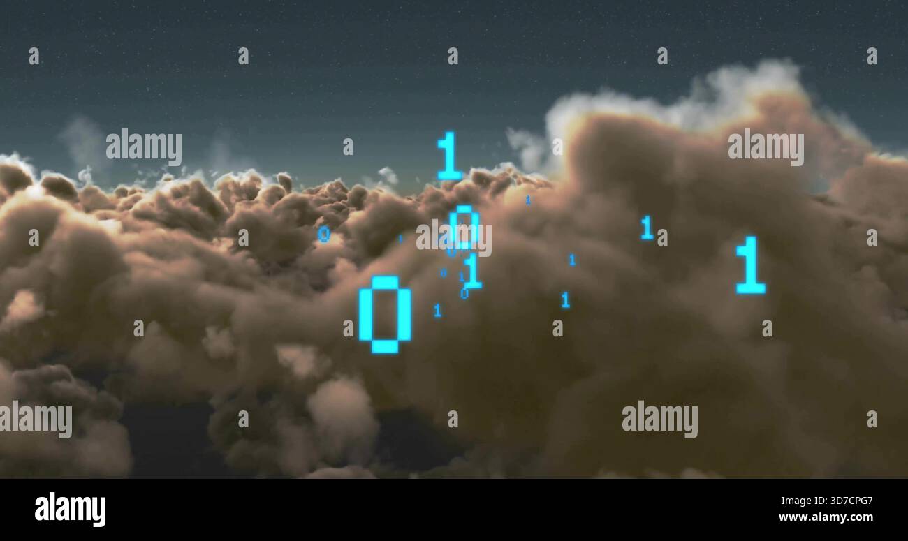 Displaying cyan binary digits hi-res stock photography and images - Alamy