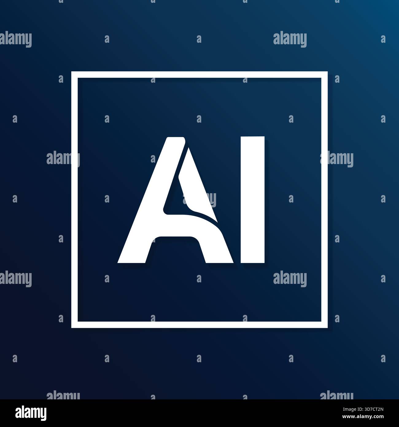 Artificial Intelligence AI Technology Logo Icon Design Vector Stock ...