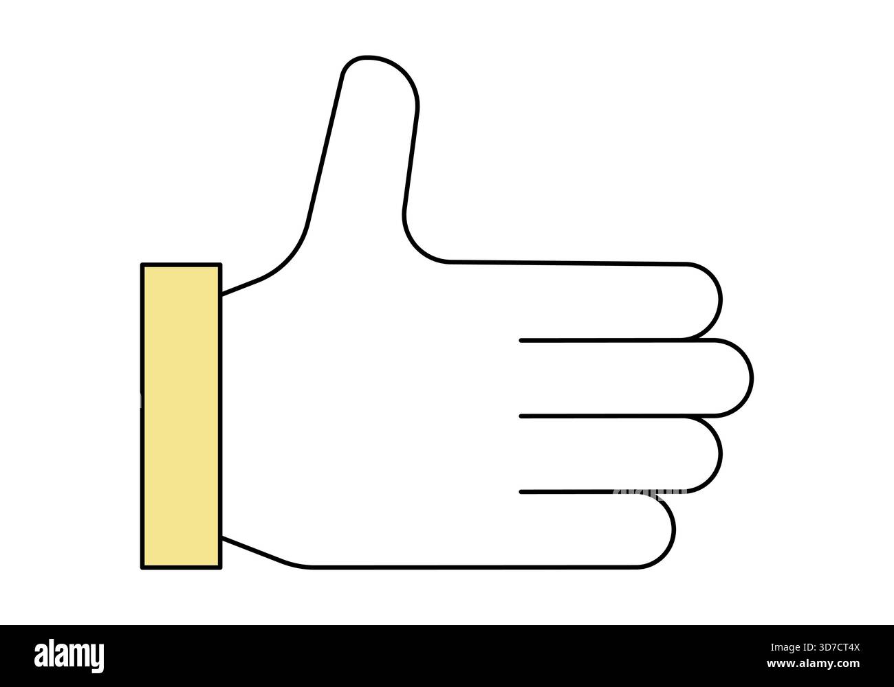 Hand icon, flat vector illustration Stock Vector Image & Art - Alamy