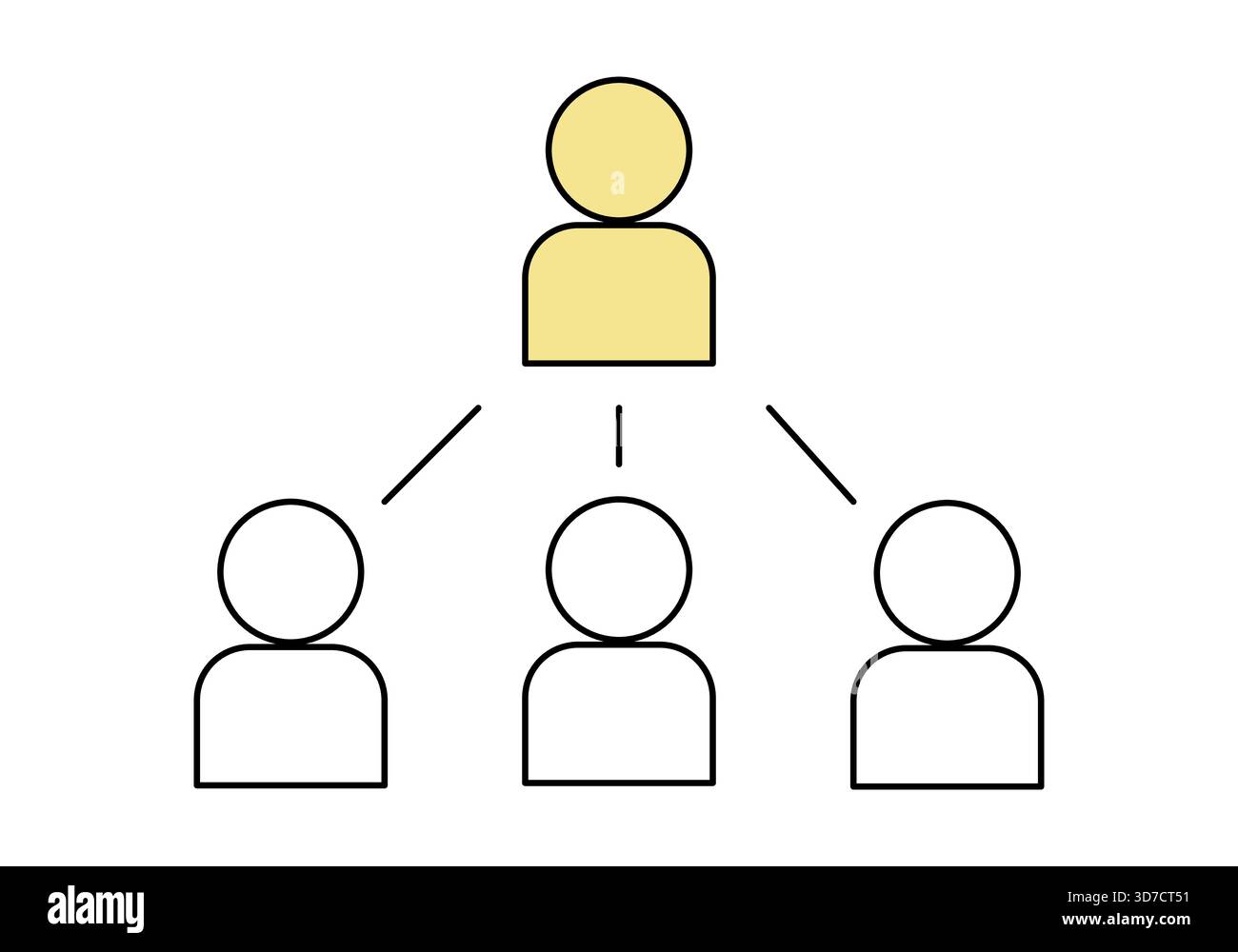 Hierarchical organization structure icon, vector illustration Stock ...