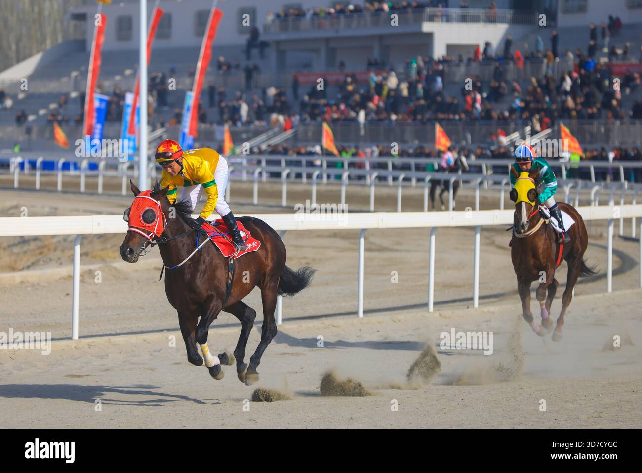 A horse race event is held in Bohu County, Bayingolin Mongol Autonomous ...