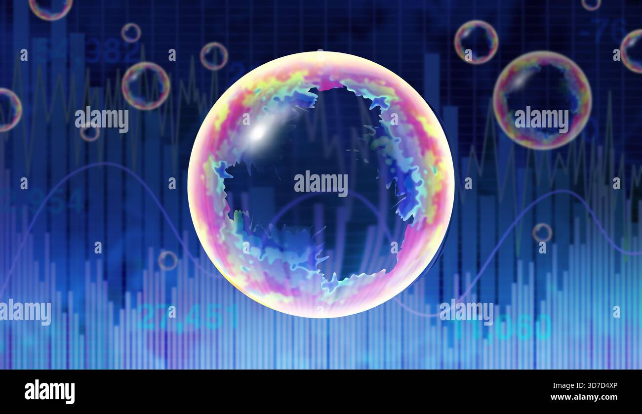 Tech Bubble bubble risk and Economic technology bubbles fear and ...