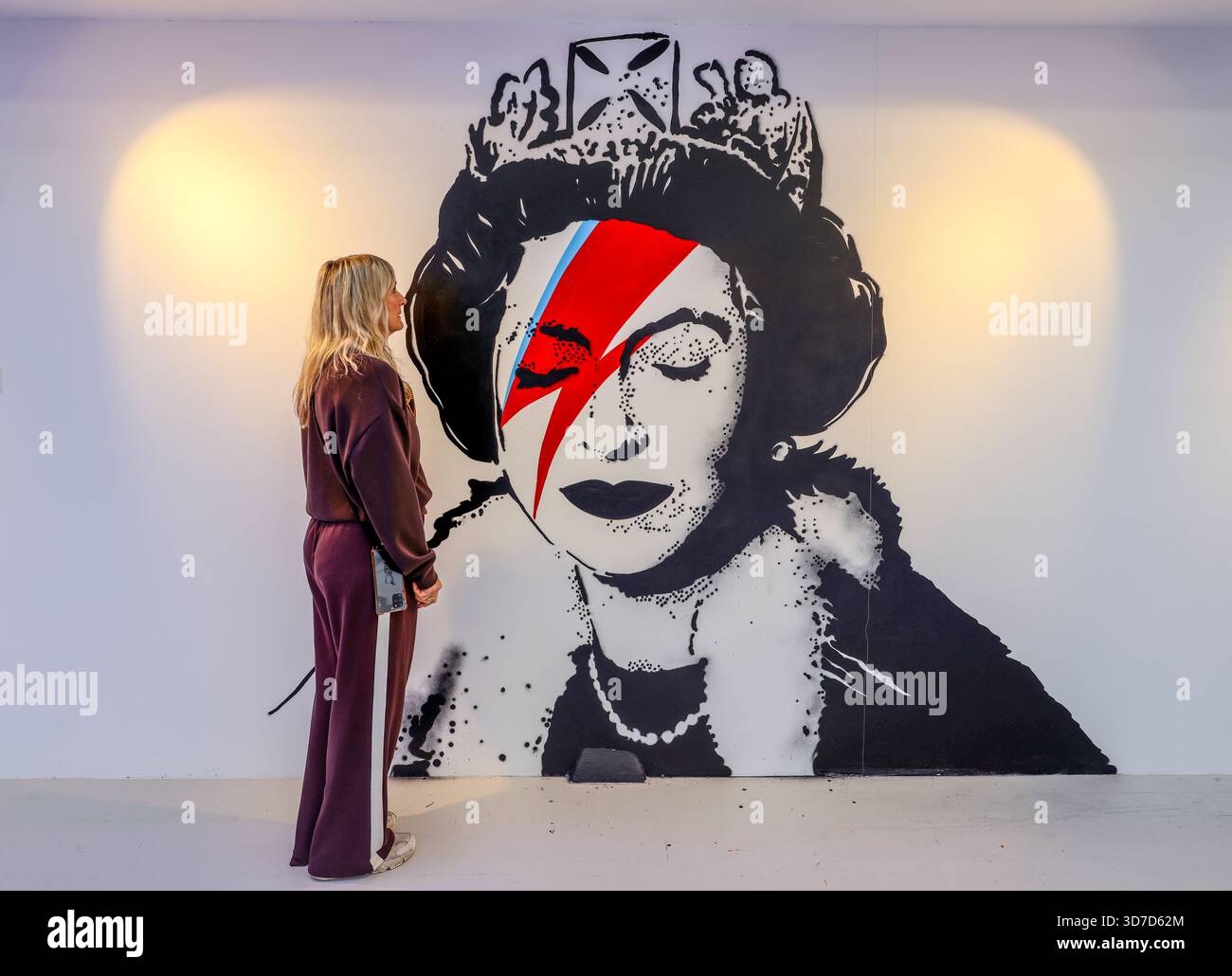 London UK 25 Nov 2025 Love is in the bin , Self Shredding Machine,2018 ...