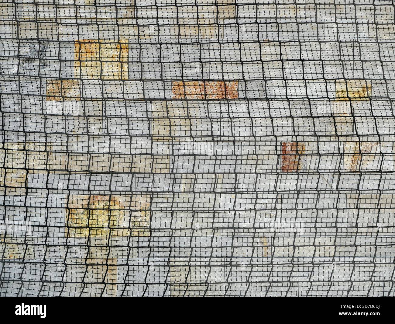 The protective and concealing function of the mesh fabric on the ...