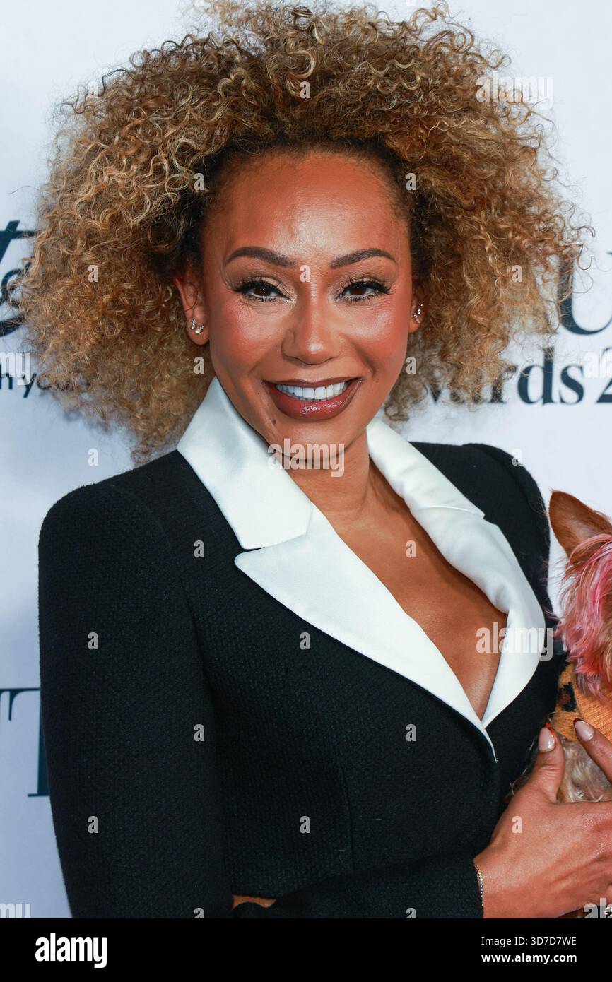 Mel B aka Scary Spice seen attending The Beauty Awards 2025 in London ...