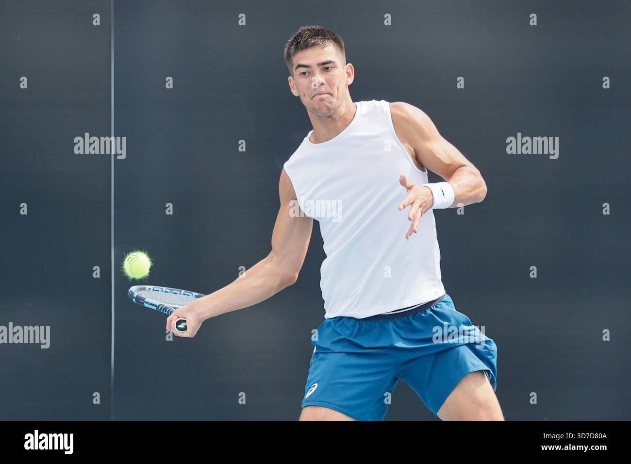 PHILIP SEKULIC of Australia, during the 2025 Playford Tennis ...