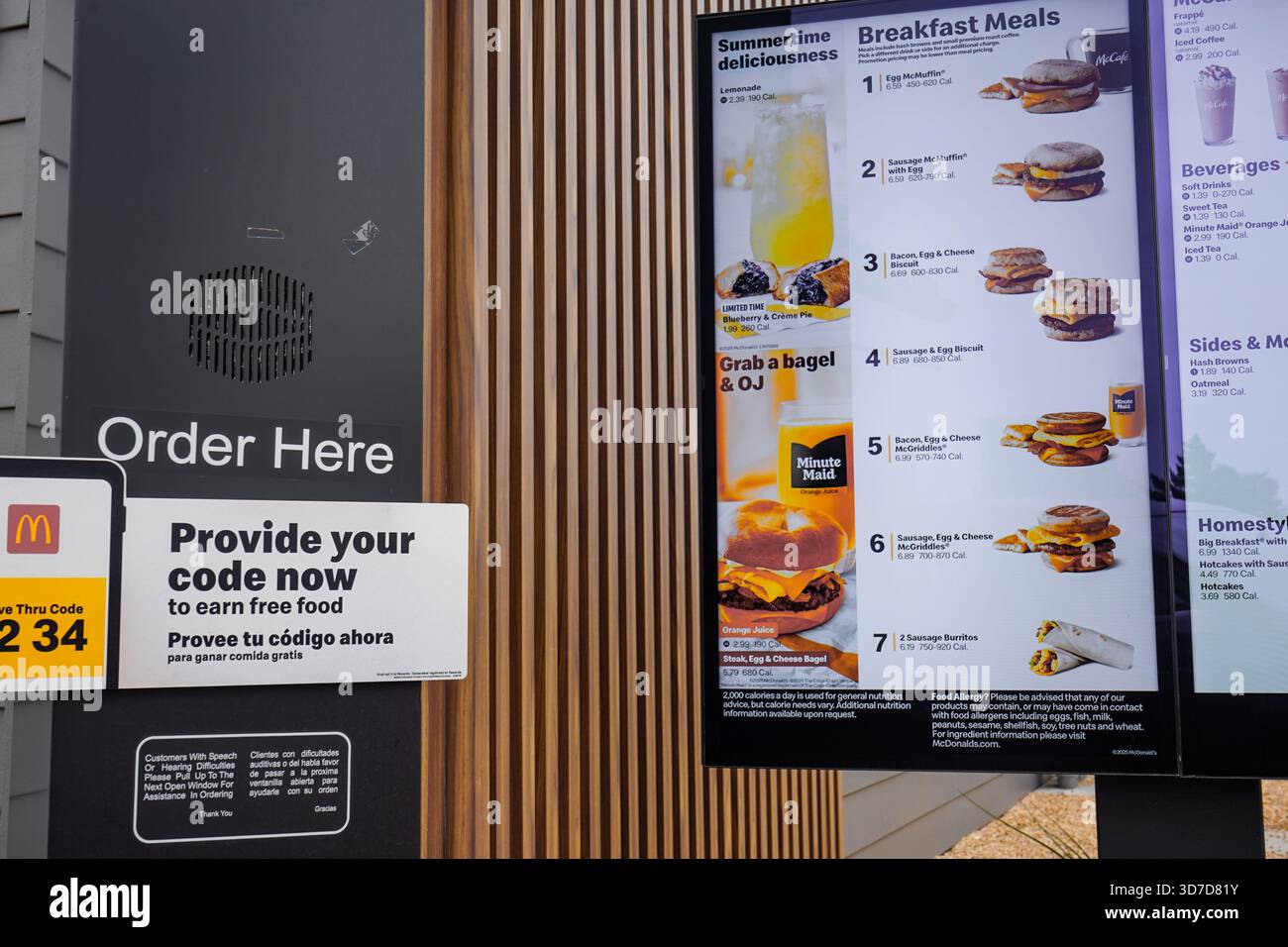 Order here speaker board hi-res stock photography and images - Alamy