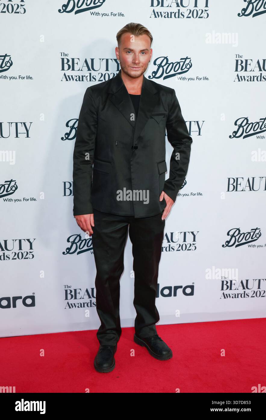 Harry Derbidge seen attending The Beauty Awards 2025 in London (Photo ...