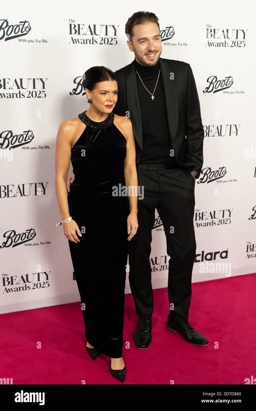 London, United Kingdom. 24h October 2025. Roxanne and Mark Hoyle attend ...