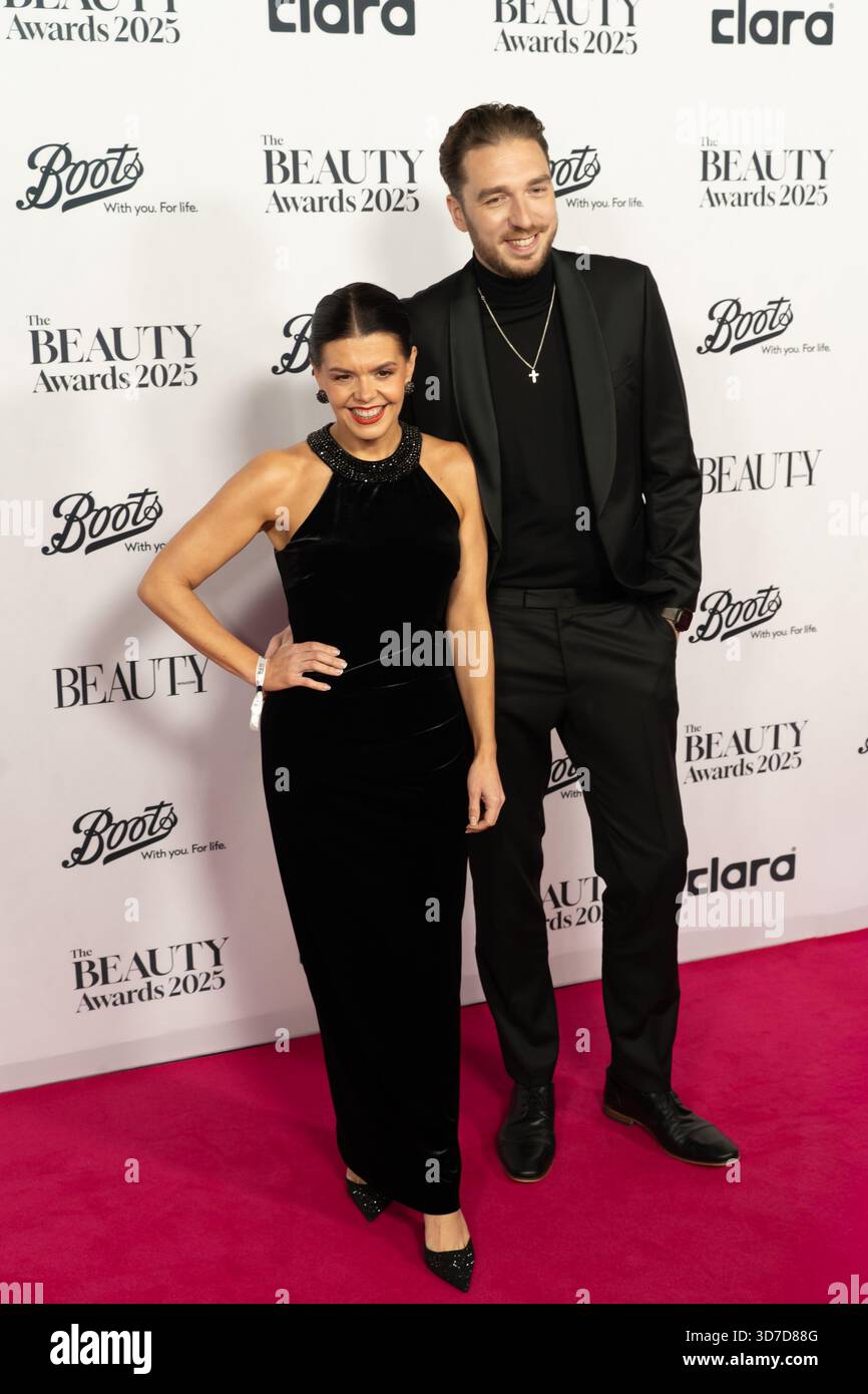 London, United Kingdom. 24h October 2025. Roxanne and Mark Hoyle attend ...