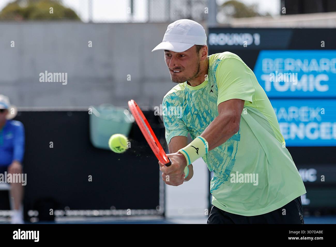 Bernard Tomic Of Australia During The 2025 Playford Tennis