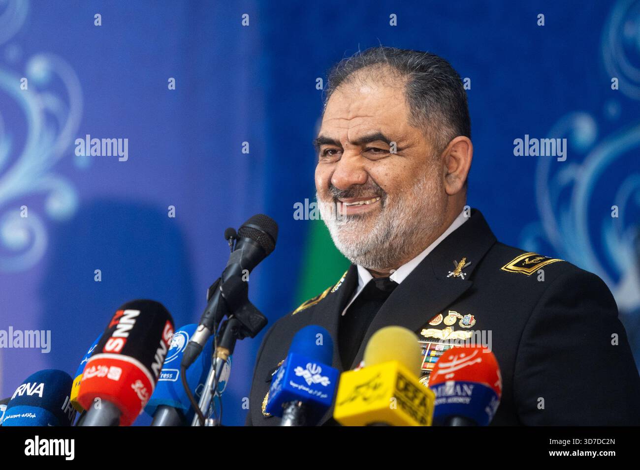 Shahram Irani, Commander of the Iranian military Navy seen during his ...