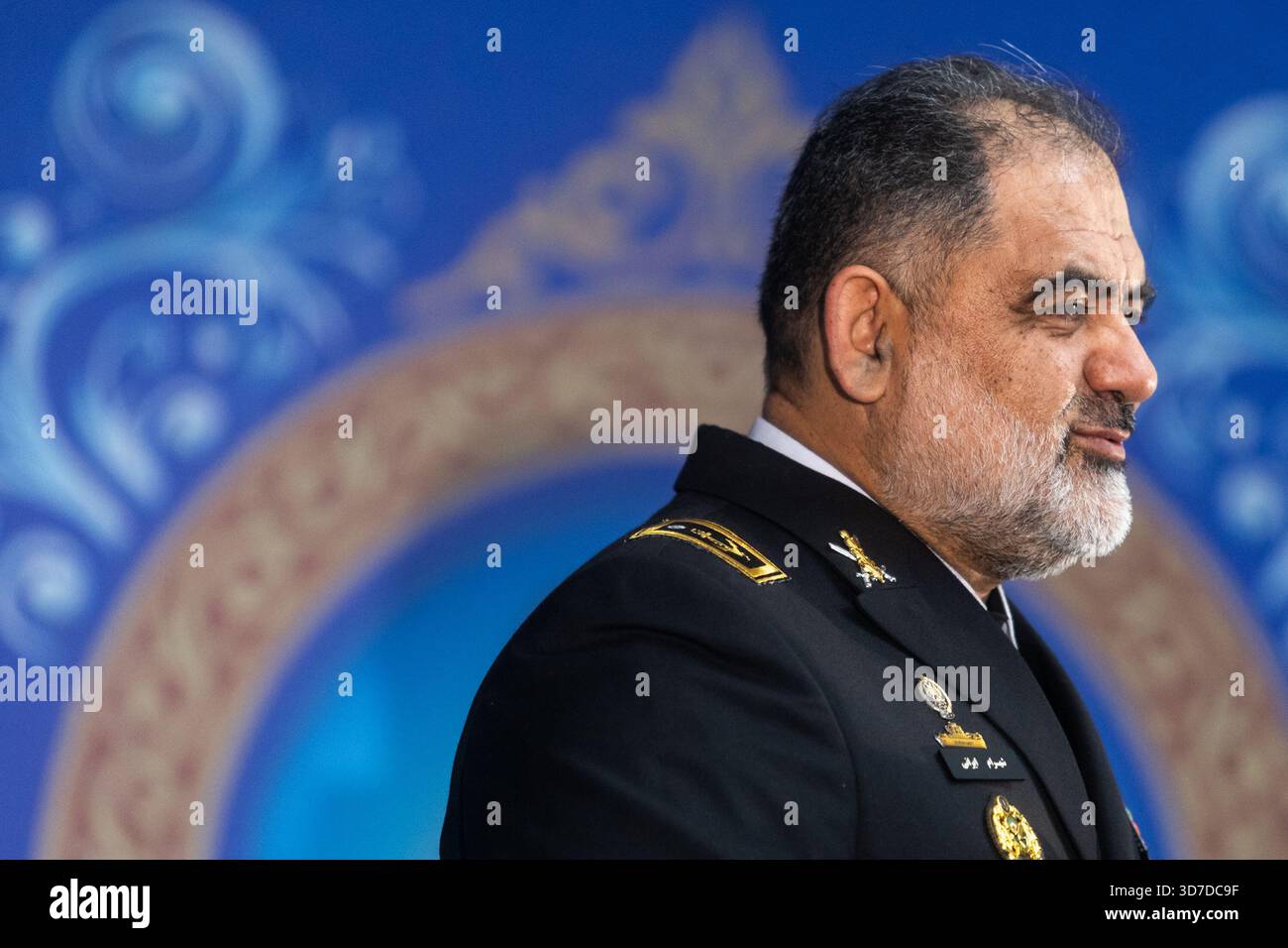 Shahram Irani, Commander of the Iranian military Navy speaks during his ...