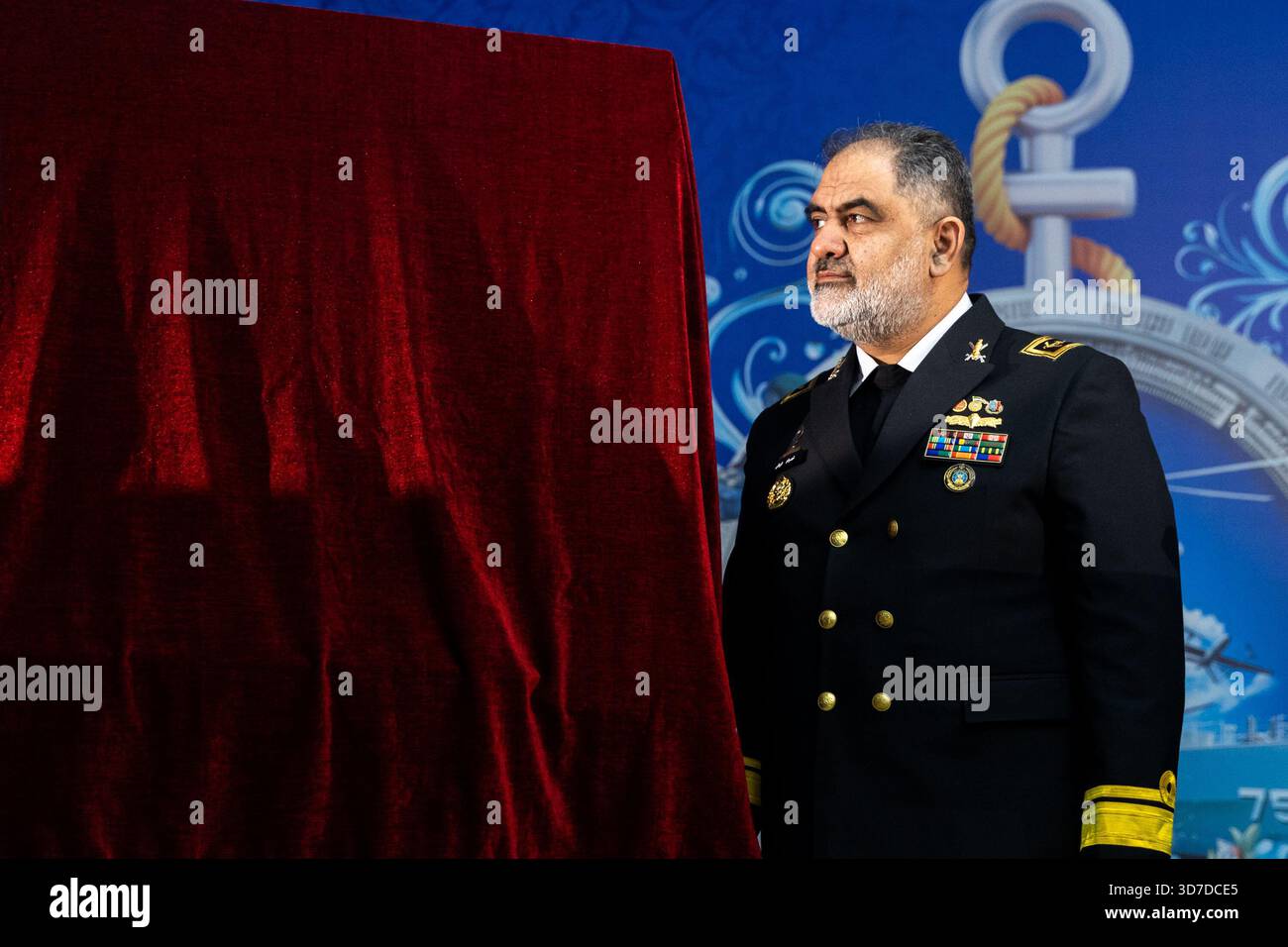 Shahram Irani, Commander of the Iranian military Navy seen during his ...