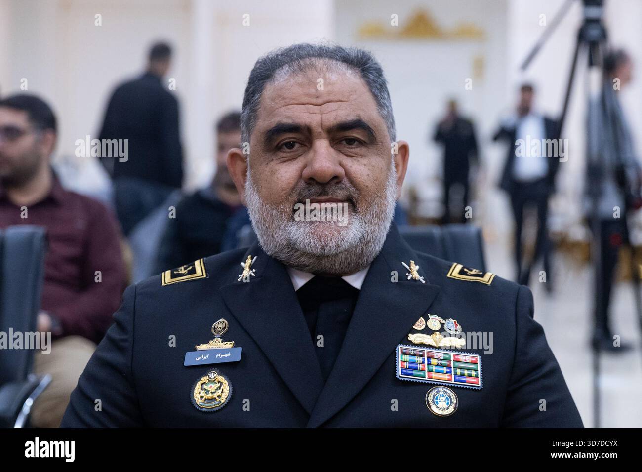 Shahram Irani, Commander of the Iranian military Navy seen during his ...
