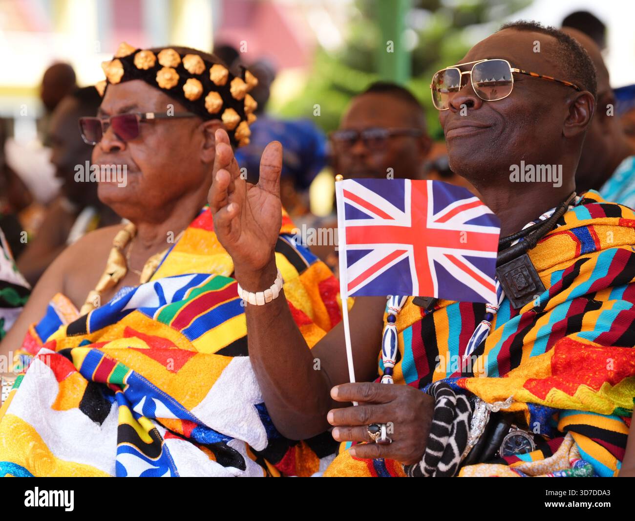 Members of the Ga Traditional Council ahead of the Duke of Edinburgh ...