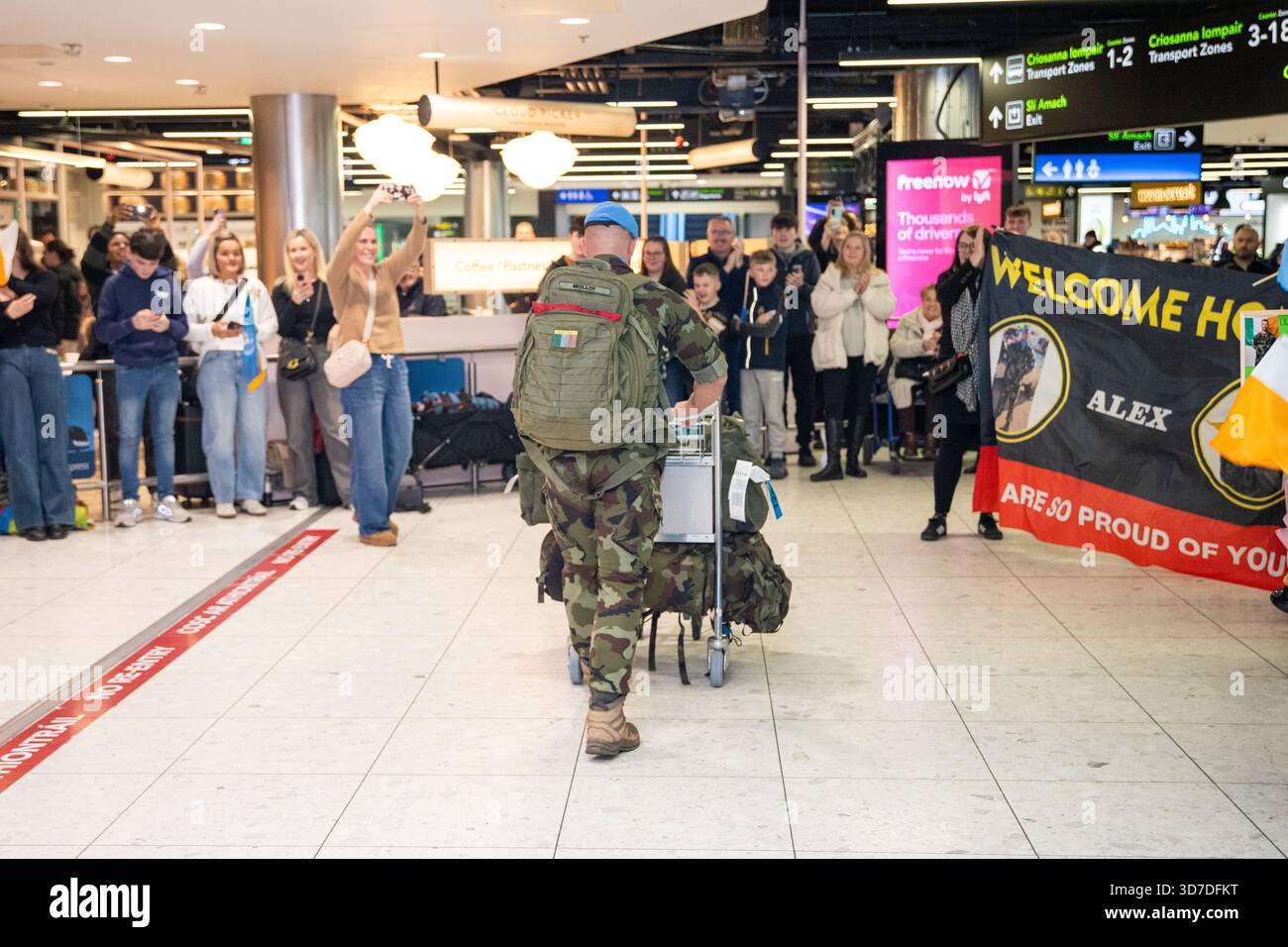 Dublin, Ireland – 25th November 2025 – 187 Irish troops from the 126th ...