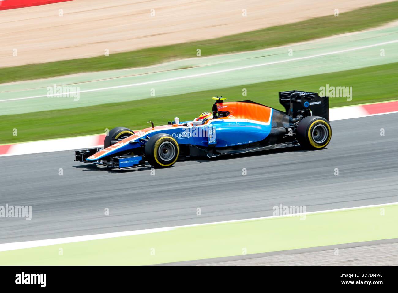HY3DTG BARCELONA - MAY 13: Ryo Haryanto drives the Manor Racing MRT car on track for the Spanish ...