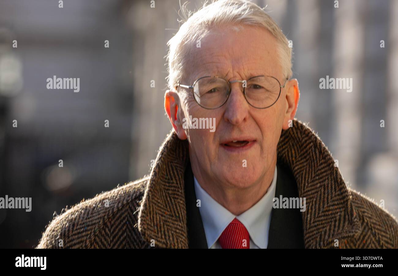 London UK 25 Nov 2025 Hillary Benn, Northern Ireland Secretary, arrives ...
