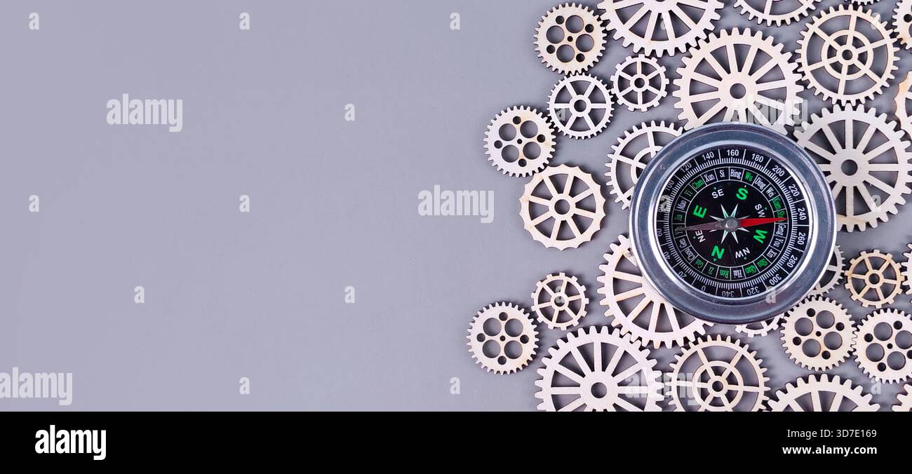 Magnetic Compass on Gears: Business Strategy, Navigation, and Direction ...