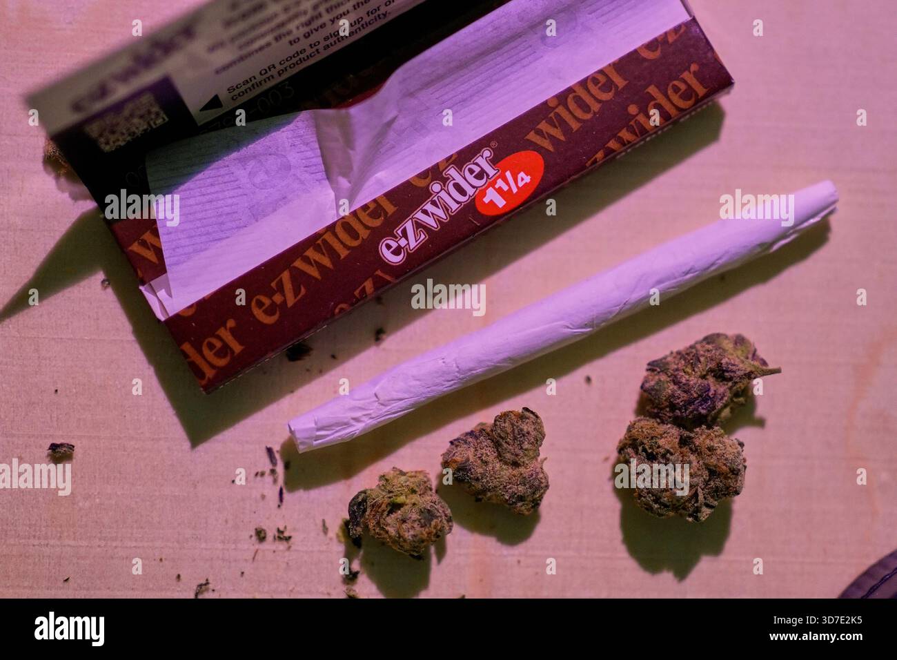 A joint is seen Friday, Nov. 14, 2025, in Brookline, Mass. (AP Photo ...