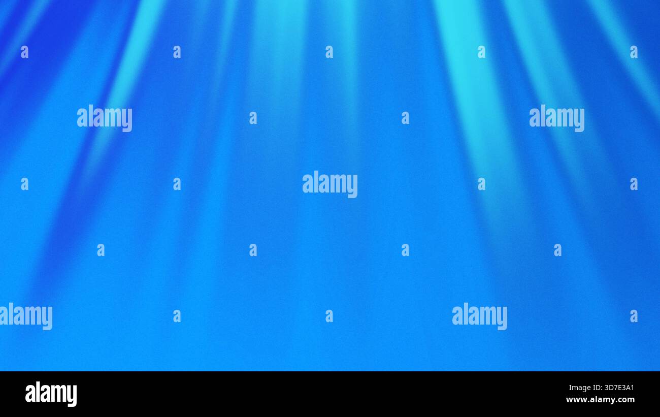 Abstract blue background depicting soft light beams emanating from ...
