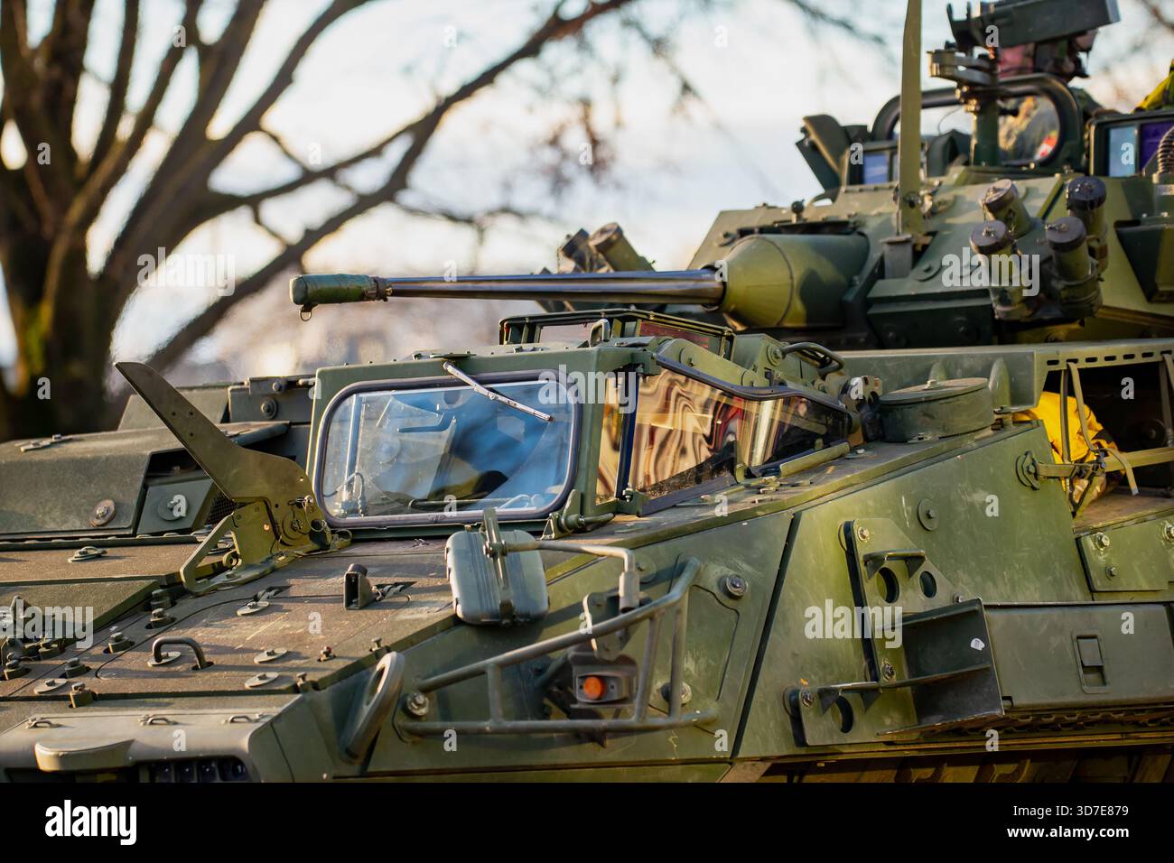 Modern NATO armored combat platform highlighting alliance military ...