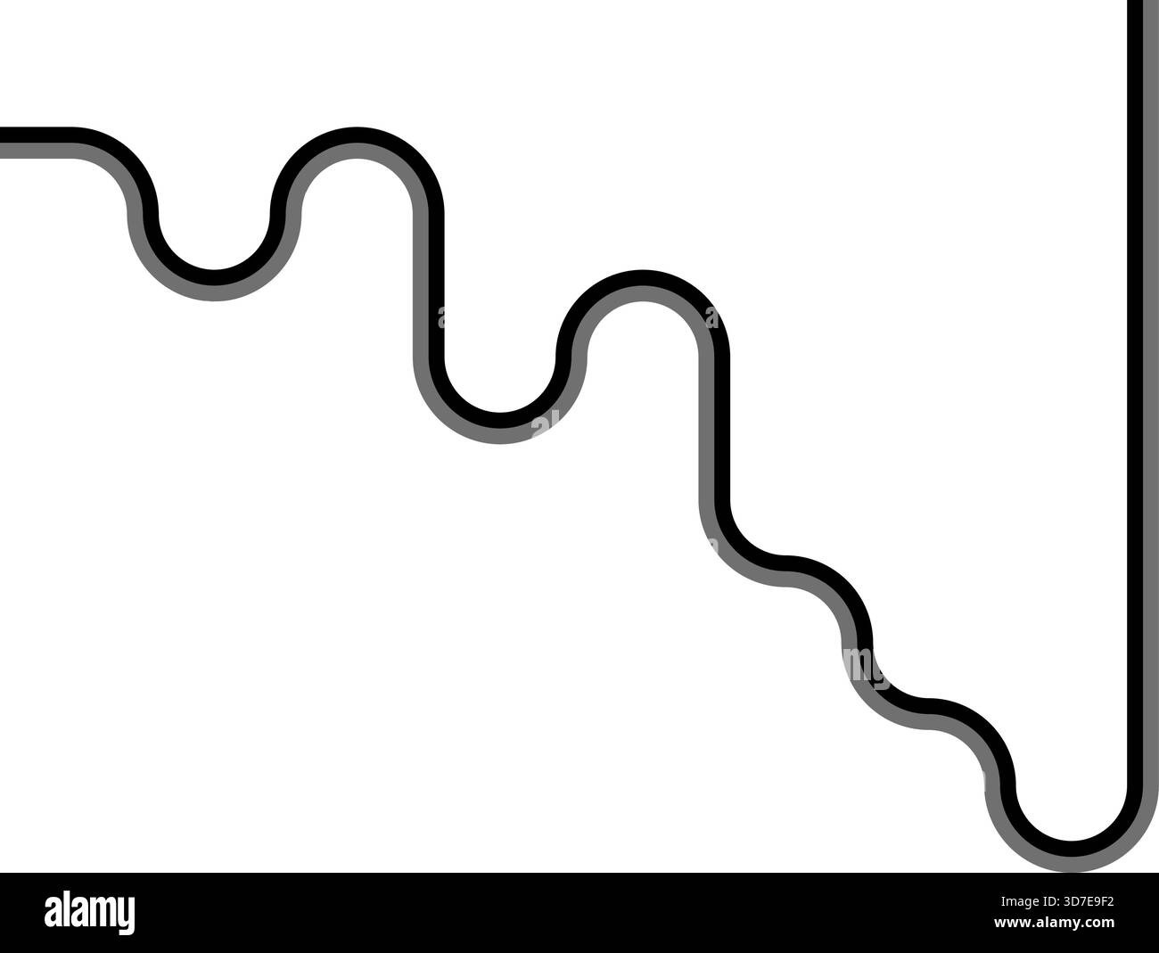Thick dual-tone lines create a zigzag structure blended with irregular ...