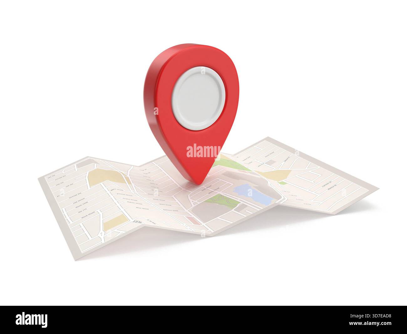 Isolated 3d map pin hi-res stock photography and images - Alamy