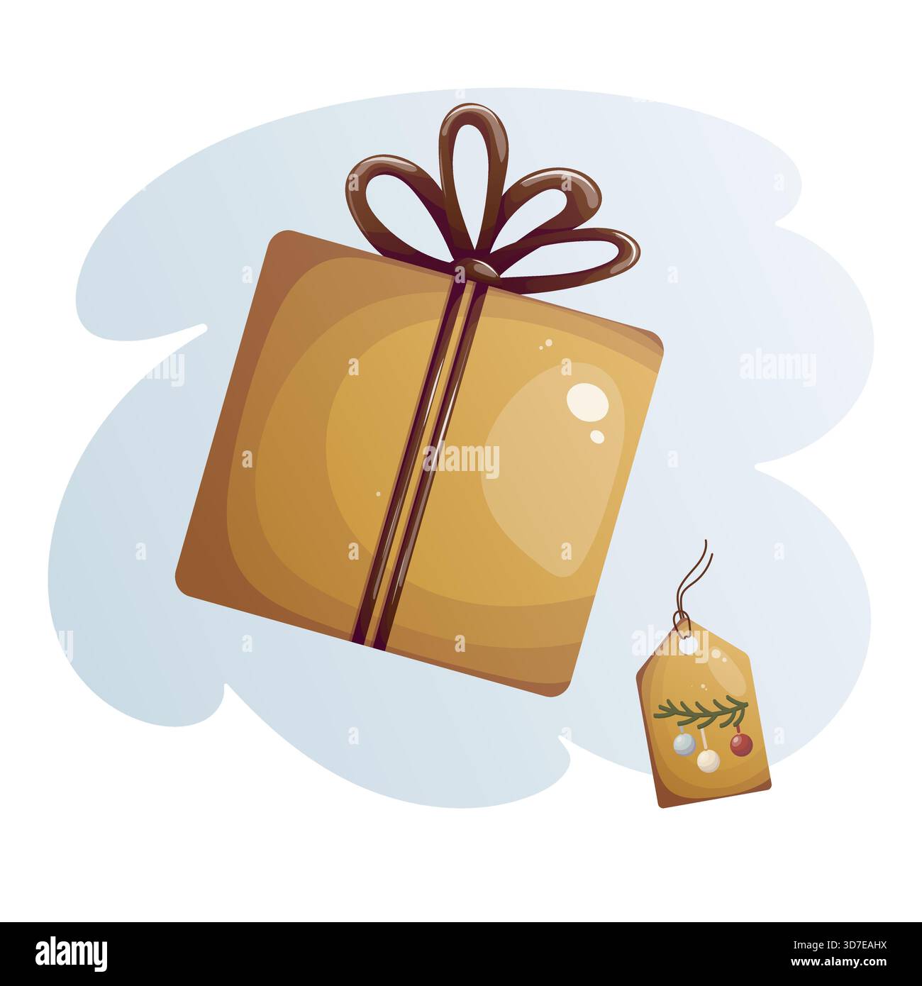 Gift box card tag Stock Vector Images - Alamy