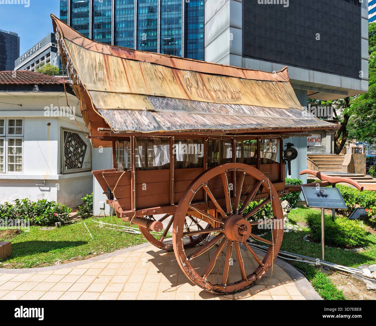Kuala Lumpur, Malaysia - March. 1, 2025: Bullock cart at historic ...