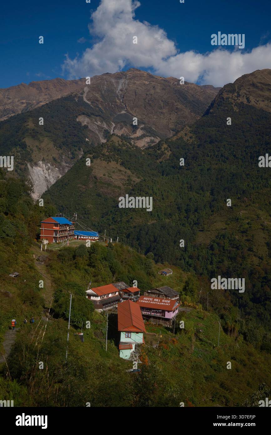 Nepal mountain trekking guide hi-res stock photography and images - Alamy