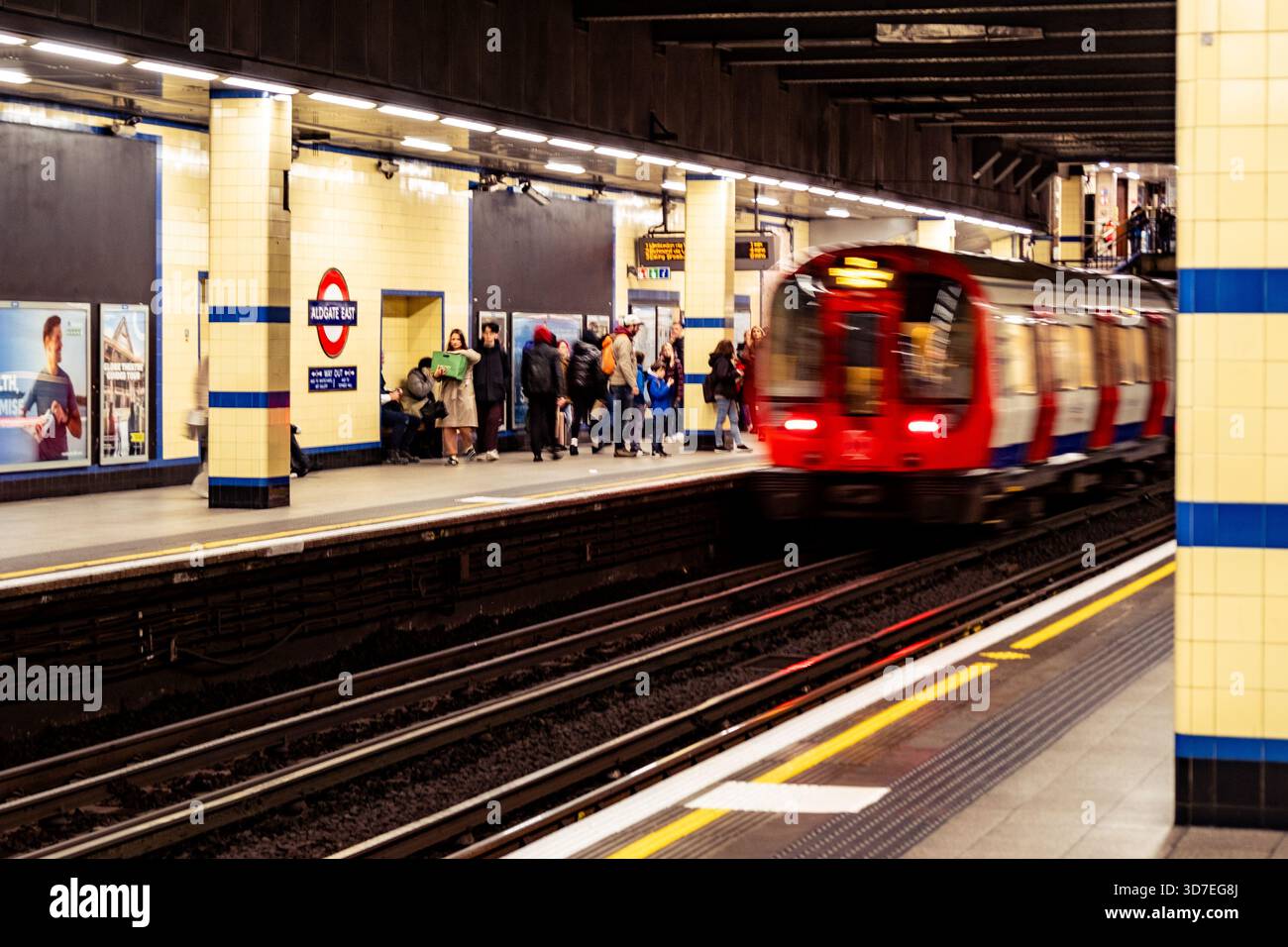 LONDON-OCTOBER 29, 2025: Aldgate East Underground Station – District ...