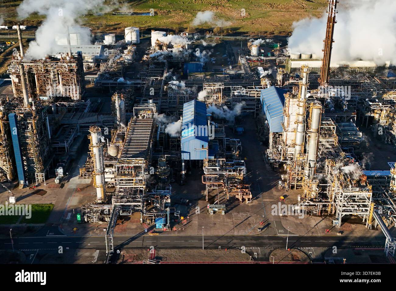 The ExxonMobil's ethylene plant at Mossmorran in Fife, following the ...
