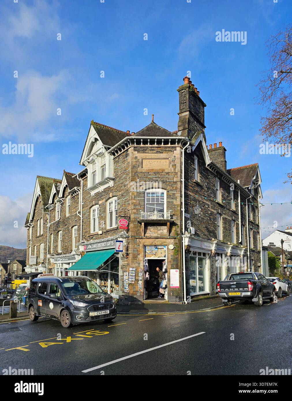 Post Office, Ambleside, Cumbria. Historic Central Buildings houses the ...