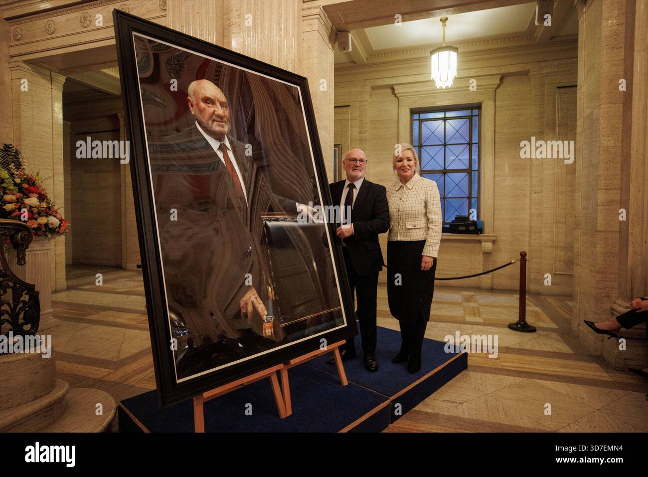 First Minister Michelle O'Neill with former Stormont speaker Alex ...