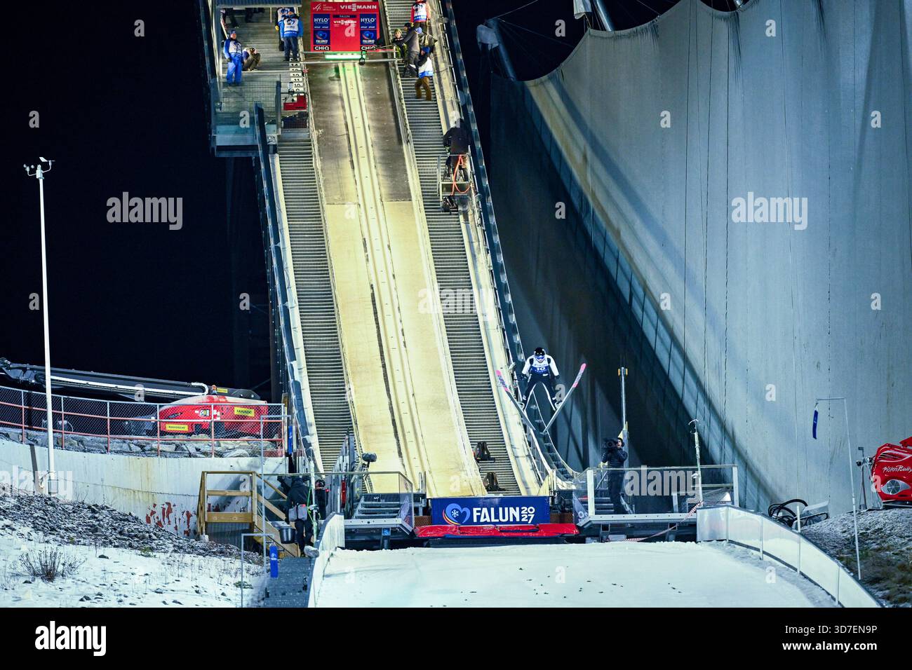 FALUN, SWEDEN 20251125USA's Tate Frantz jumps in Tuesday's final ...