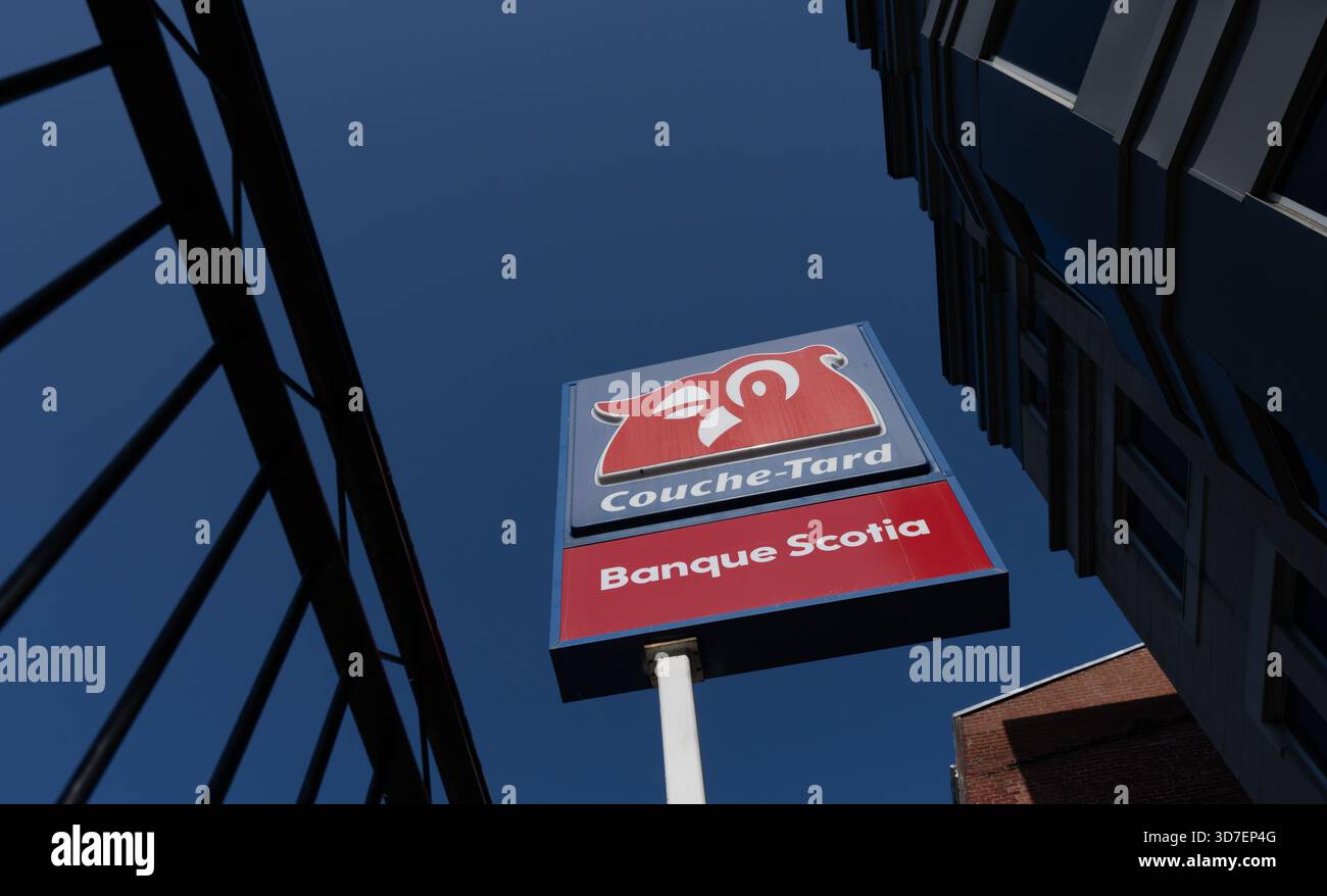 A Couche-Tard sign is seen in Montreal, Thursday, Sept. 5, 2024. THE ...