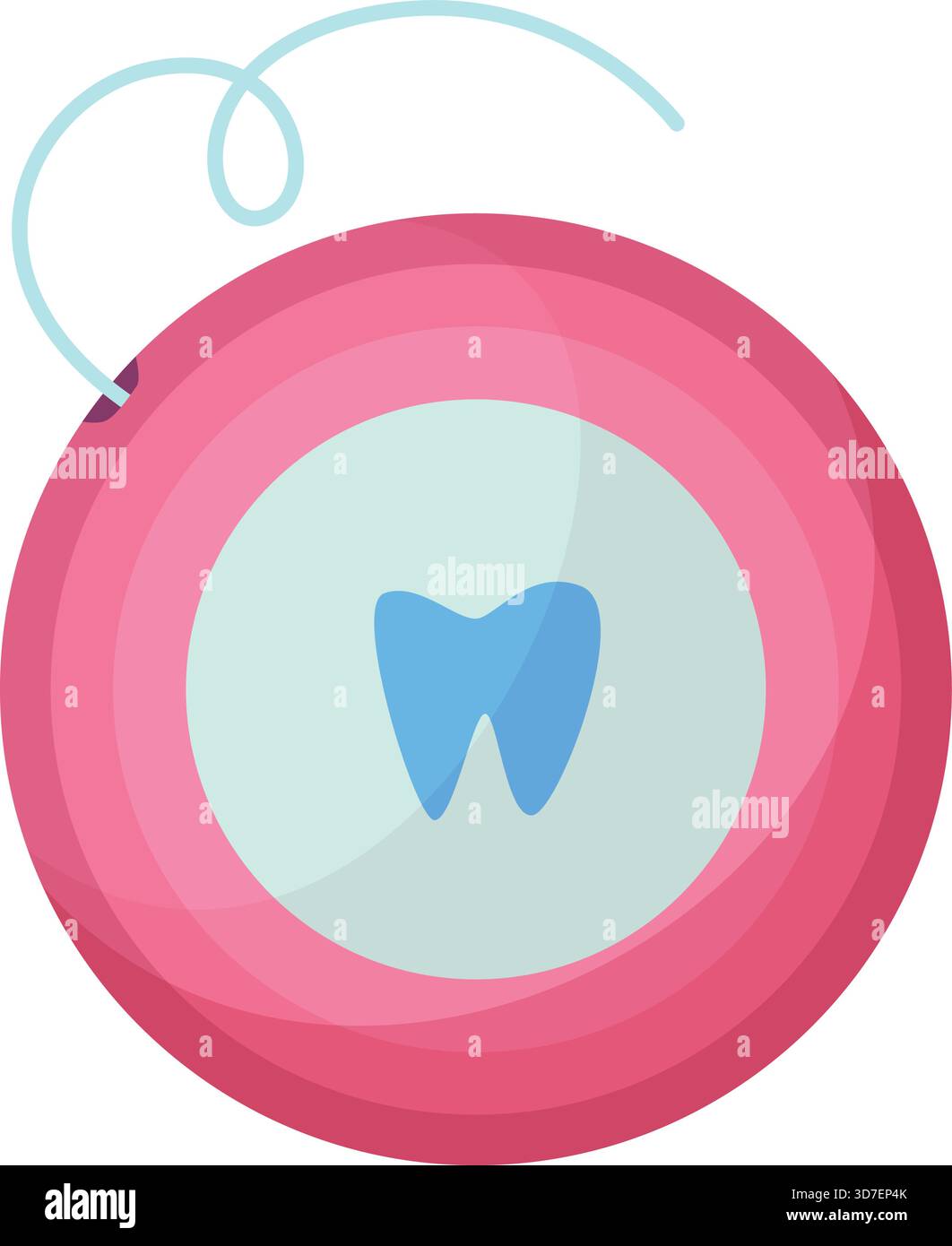 A pink and white toothbrush with the word tooth on it. The toothbrush ...